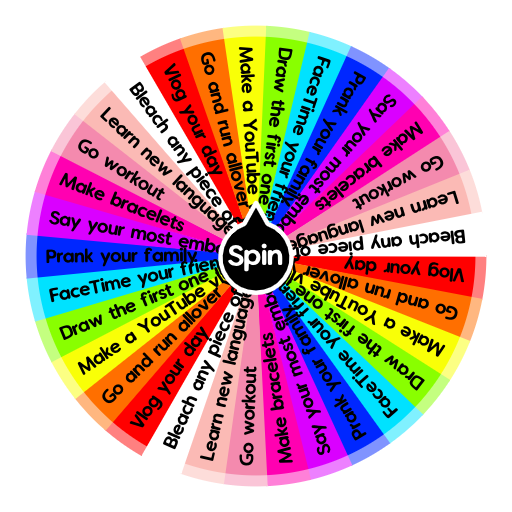 What to do when you’re bored | Spin the Wheel - Random Picker