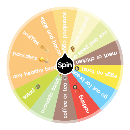 what to eat for breakfast wheel | Spin the Wheel - Random Picker