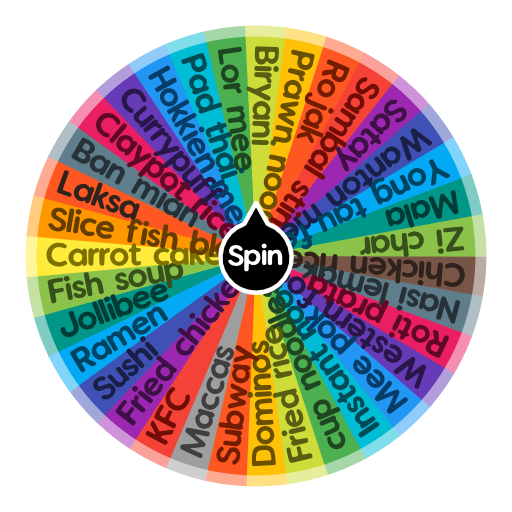 What to eat sg | Spin the Wheel - Random Picker