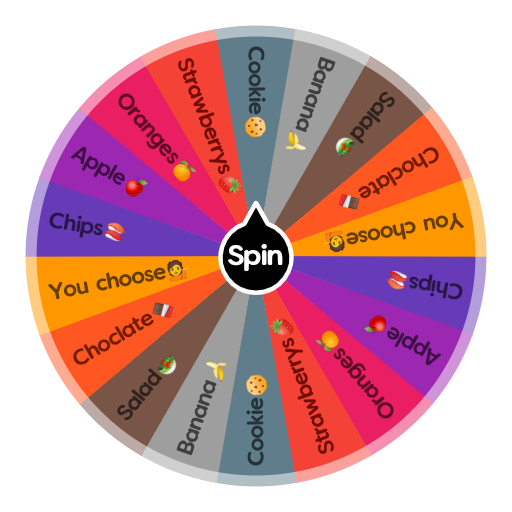 What to have for snack | Spin The Wheel - Random Picker