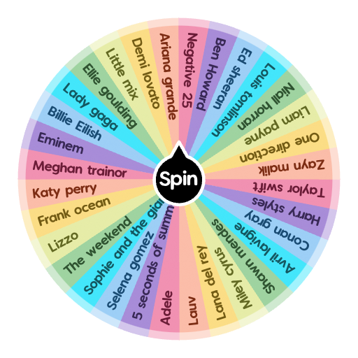What to listen (singers) | Spin the Wheel - Random Picker