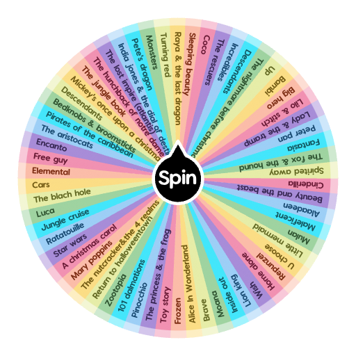 What to watch (disney) | Spin the Wheel - Random Picker