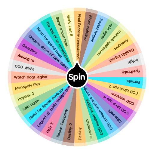 what video game to play | Spin The Wheel - Random Picker