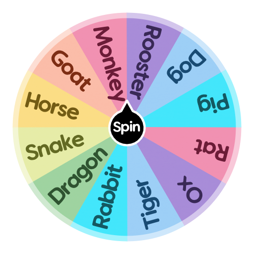 What year of the Chinese zodiac are you born in? | Spin the Wheel ...