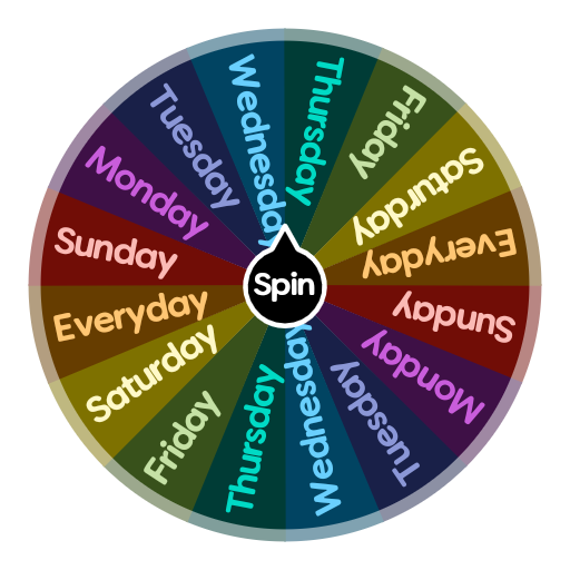 What's your day of the week | Spin the Wheel - Random Picker