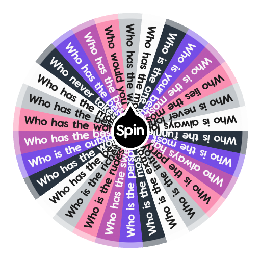 Wheel of Questions for the Class/Group/Family? | Spin the Wheel ...