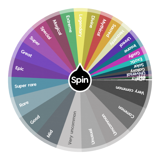 Wheel of rarities | Spin the Wheel - Random Picker