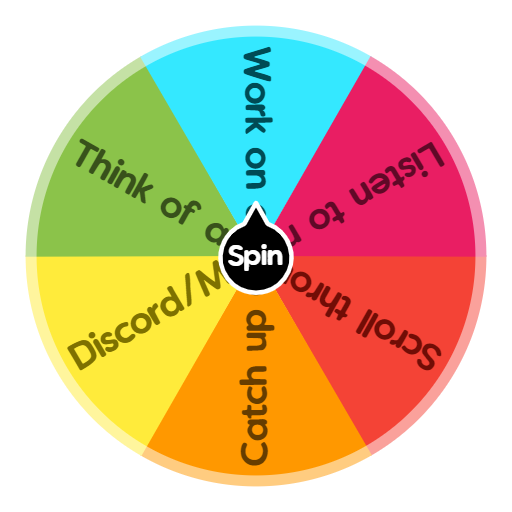 Wheel of sleep deprivation (for artists) | Spin the Wheel - Random Picker