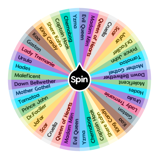 Wheel of villains | Spin the Wheel - Random Picker