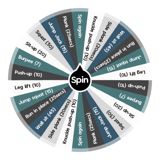 Wheel of Workout | Spin the Wheel - Random Picker