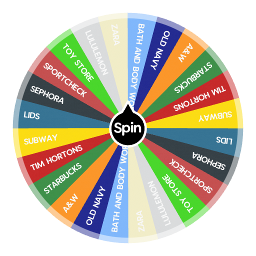 Where should you go in the mall? | Spin the Wheel - Random Picker