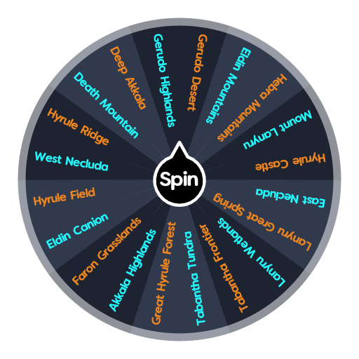 Where to go in The Legend of Zelda: Breath of the Wild | Spin the Wheel ...