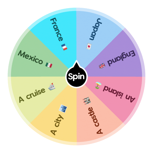 Where to go on a vacation? | Spin the Wheel - Random Picker