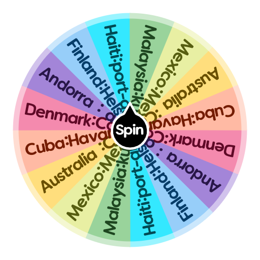 Where to travel | Spin the Wheel - Random Picker