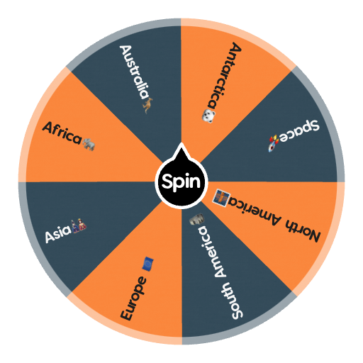 Where will you live (continents)? | Spin the Wheel - Random Picker