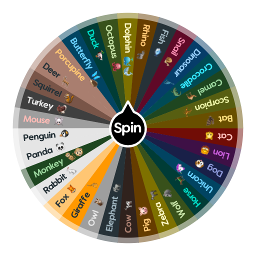 Which animal are you? | Spin the Wheel - Random Picker