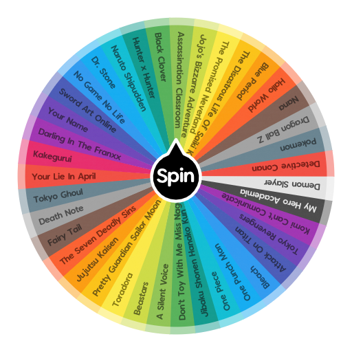 which anime you should watch | Spin The Wheel App