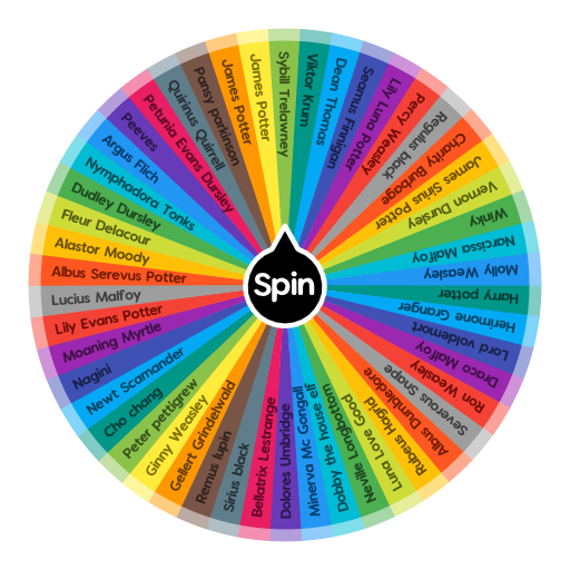Which harry potter character are you ??? | Spin The Wheel - Random Picker
