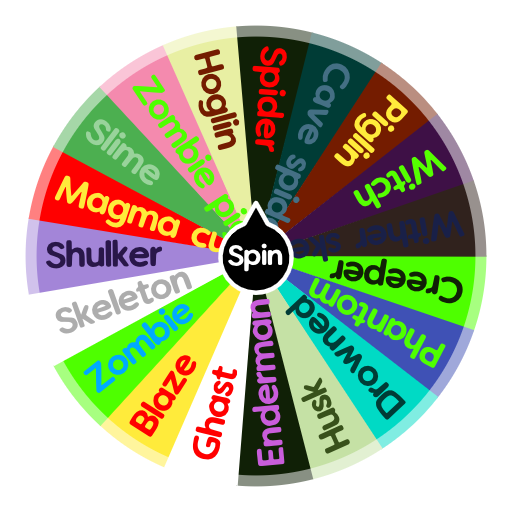 which minecraft mob are you? | Spin the Wheel - Random Picker