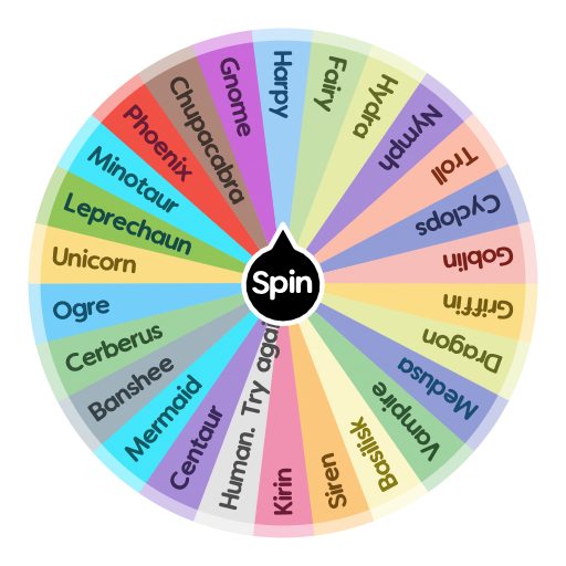 Which mythical creature are you? | Spin the Wheel - Random Picker