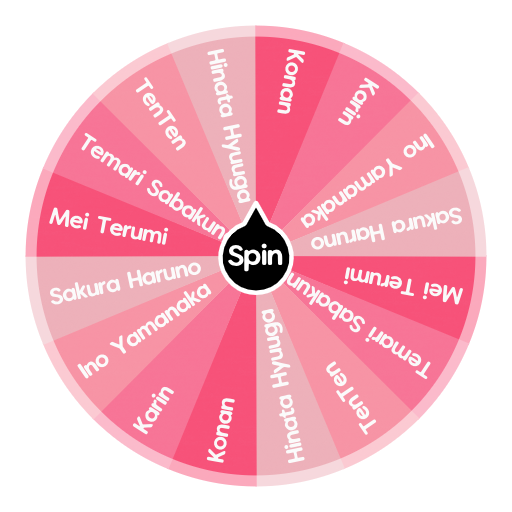 Which Naruto Character are you? (girls) | Spin the Wheel - Random Picker