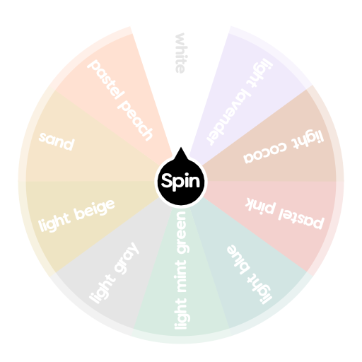 Which pastel shade will you wear today? | Spin the Wheel - Random Picker