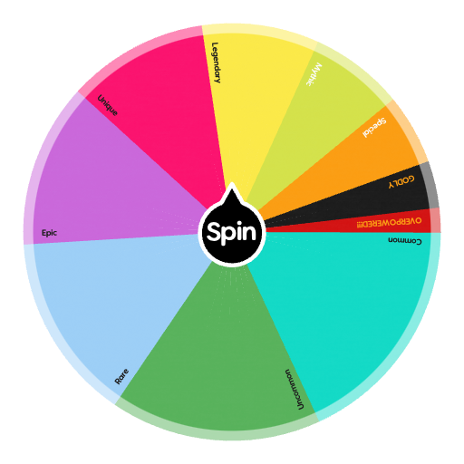 Which rarity are you? | Spin the Wheel - Random Picker