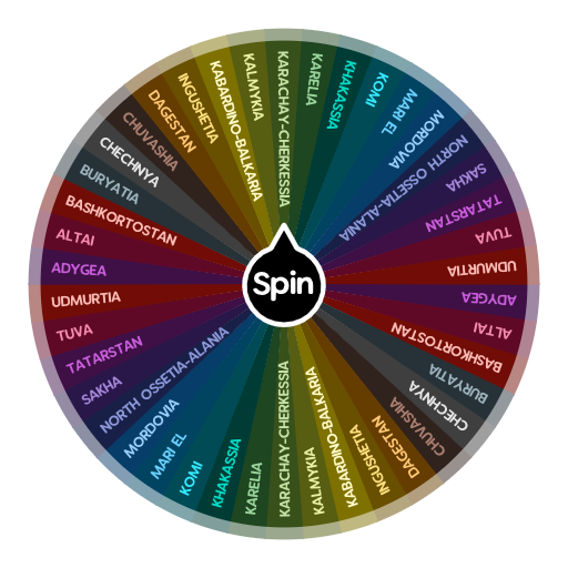 Which Russian Republic will you go? | Spin the Wheel - Random Picker