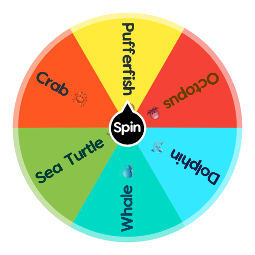 Which sea animal are you ? | Spin the Wheel - Random Picker