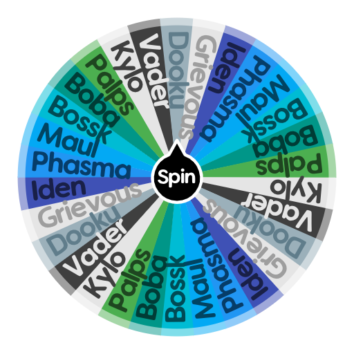 Which star wars villain are you? | Spin the Wheel - Random Picker