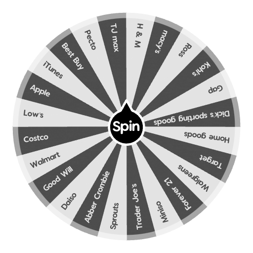 Which store go to? | Spin the Wheel - Random Picker