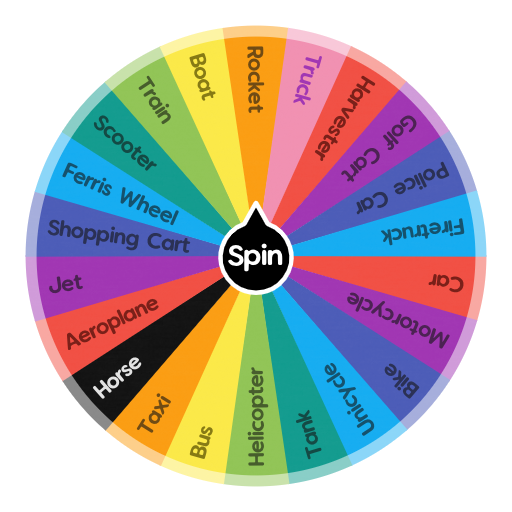 Which Vehicle are you Gonna Drive? | Spin the Wheel - Random Picker