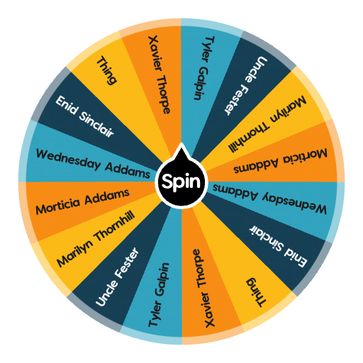 Which WEDNESDAY character are you? : | Spin the Wheel - Random Picker