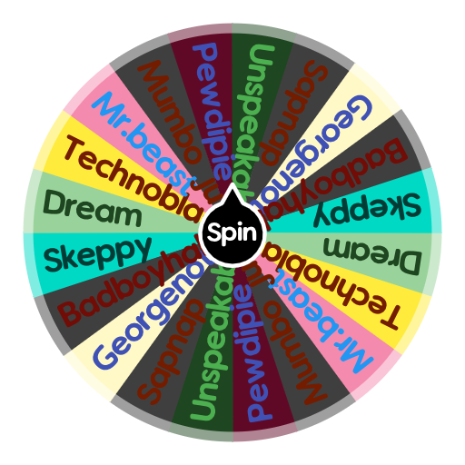 Which youtuber is better? | Spin the Wheel - Random Picker
