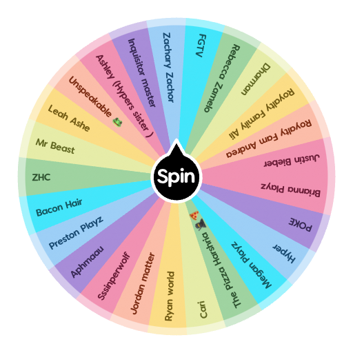 Which YouTubers are your new dad and mom? | Spin the Wheel - Random Picker