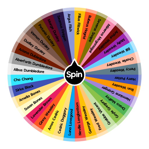 Who Character from Harry Potter Are You? | Spin The Wheel - Random Picker