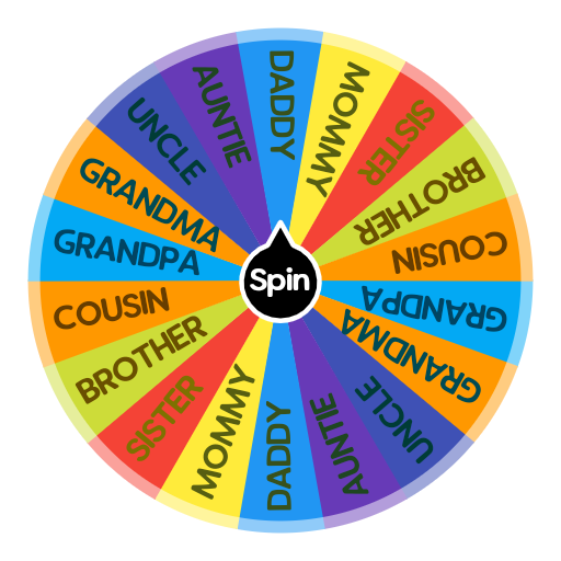 👨‍👩‍👧‍👧WHO IN YOUR FAMILY YOU MOST LOVE | Spin The Wheel App