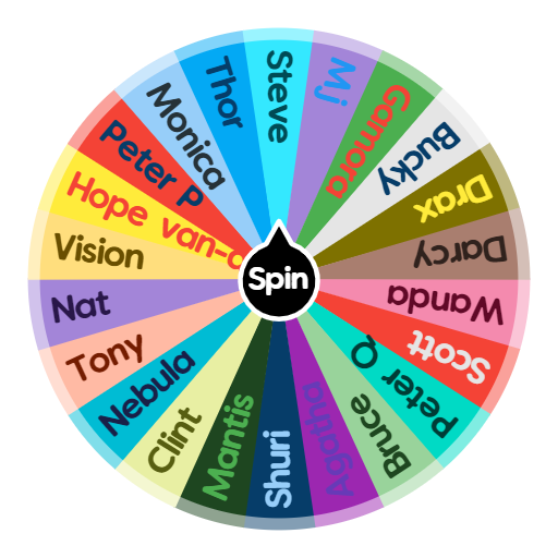 Who is the best marvel character | Spin The Wheel - Random Picker