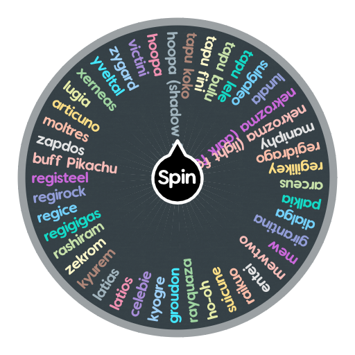 who is your legendary starter pokemon (they're all lvl 100) | Spin the ...