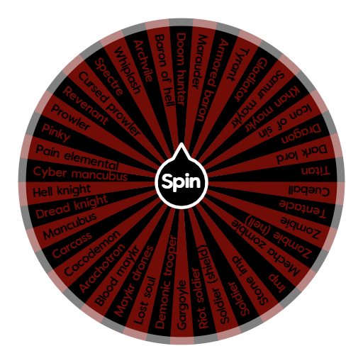 Which DOOM eternal demon you are! | Spin the Wheel - Random Picker