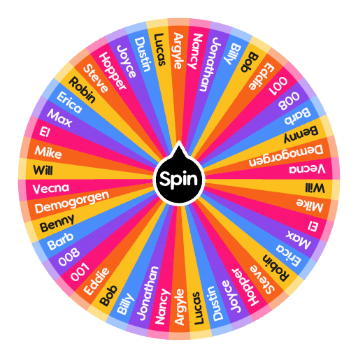 Wich stranger Things character are you | Spin the Wheel - Random Picker