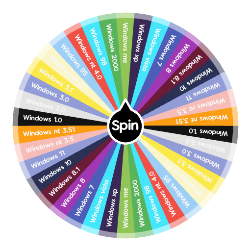 Windows evolution | Spin the Wheel - Random Picker