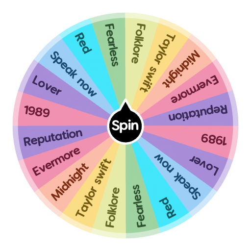 Witch Taylor Swift album are you | Spin the Wheel - Random Picker