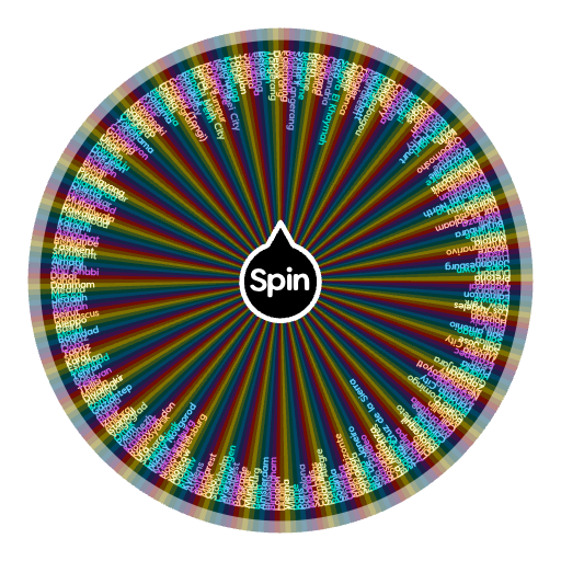 World Cities +1M Population Excluding China And India. | Spin The Wheel ...