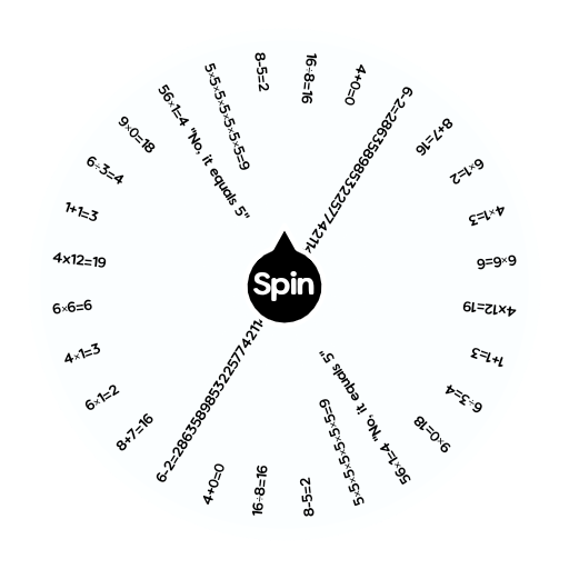 World's "best" calculator | Spin The Wheel App
