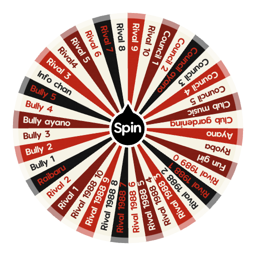 Yandere simulator(go to the page of characters in google) | Spin the Wheel - Random Picker