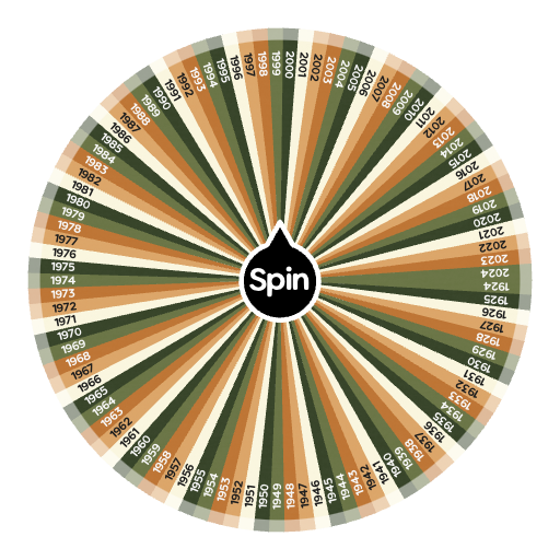 Years📆 (1924-2024) | Spin the Wheel - Random Picker