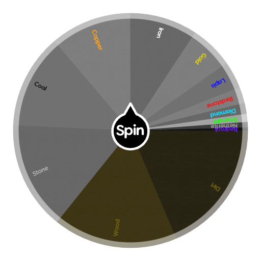 You can't get to bedrock | Spin the Wheel - Random Picker