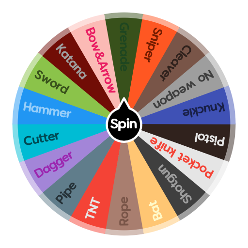 Your appropriate weapon | Spin the Wheel - Random Picker