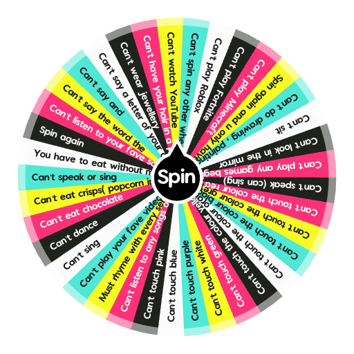 Your curse for 24 hours | Spin the Wheel - Random Picker